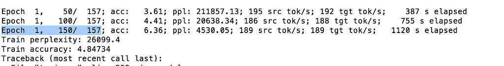 What's wrong with my train.py? - Support - OpenNMT