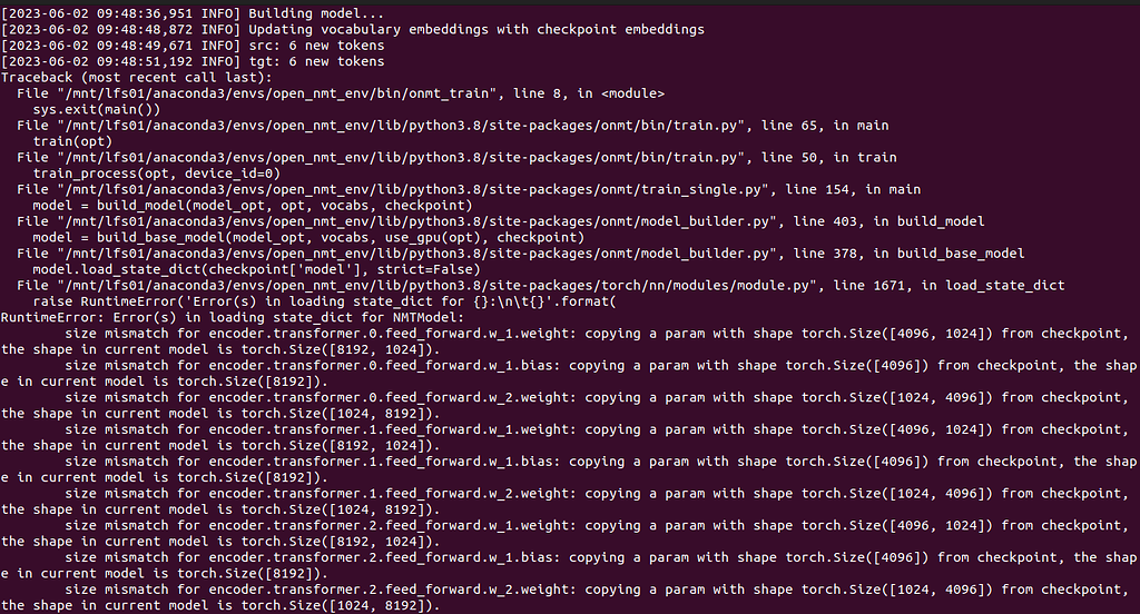 Fine tuning nllb-200-distilled-600M model - Development - OpenNMT